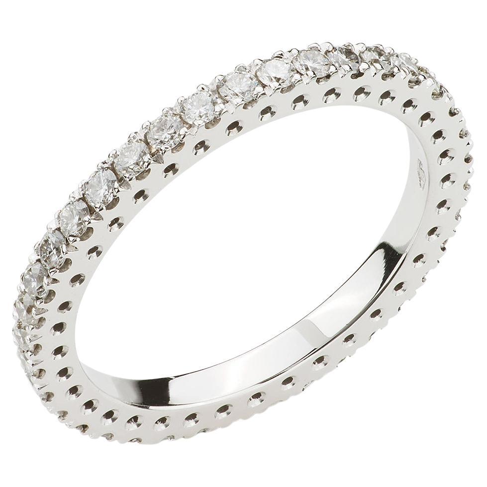18 Carat White Gold, Ring with Diamonds, Leonori Jewel For Sale at 1stDibs