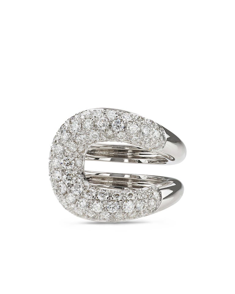 18 Carat White Gold, Legami Ring with Diamonds, Leonori Jewel For Sale ...
