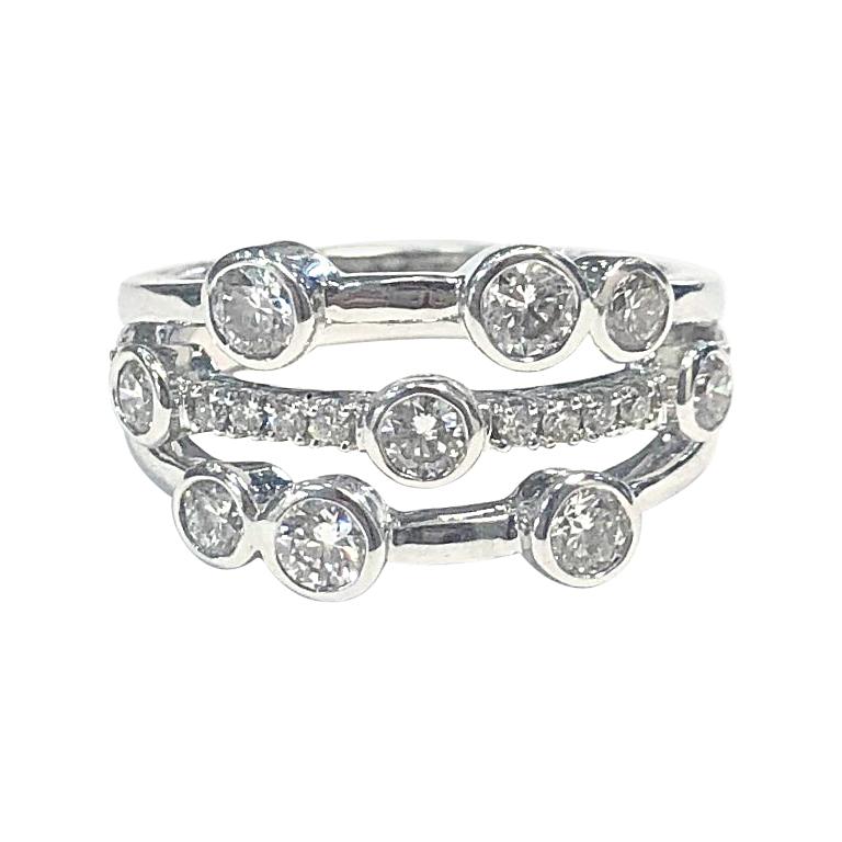 18 Carat White Gold Raindance Style Diamond Ring For Sale at 1stDibs ...