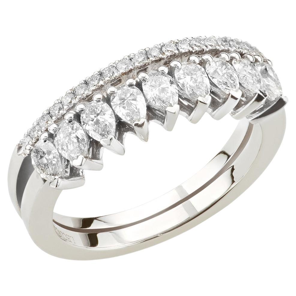 Amwaj White Gold 18 Carat Ring with Diamonds For Sale (Free Shipping ...
