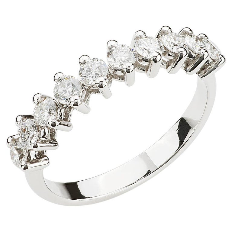 18 Carat White Gold, Ring with Diamonds, Leonori Jewel For Sale at 1stDibs