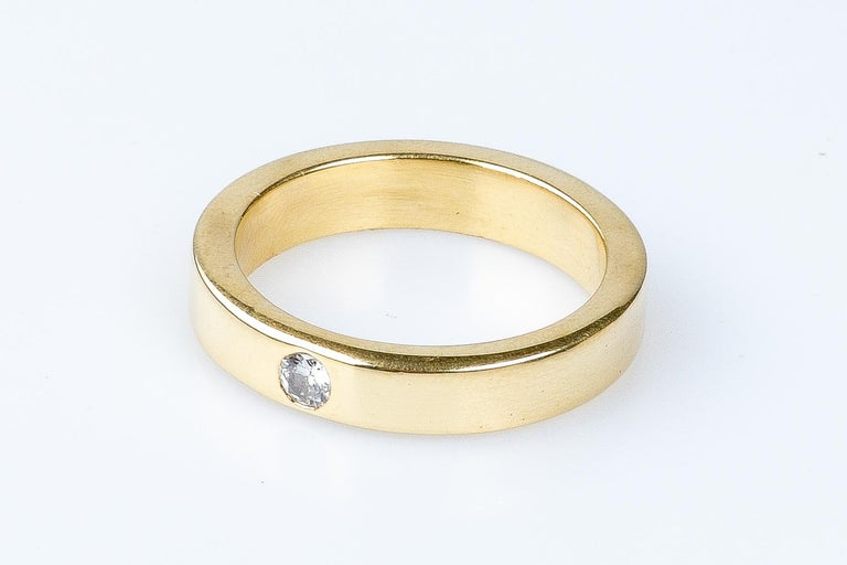 18 carat yellow gold diamond ring For Sale at 1stDibs