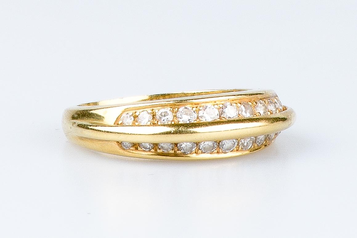 18 carat yellow gold diamonds ring at 1stDibs