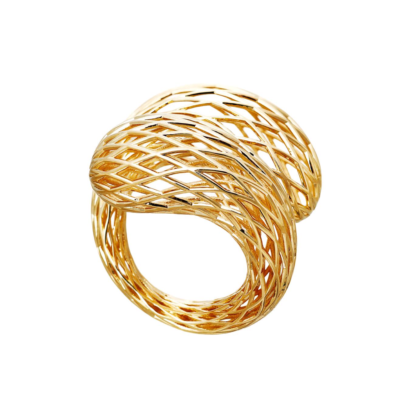 Giulia Barela Jewelry Africa Ring 18 Karat Gold For Sale at 1stDibs