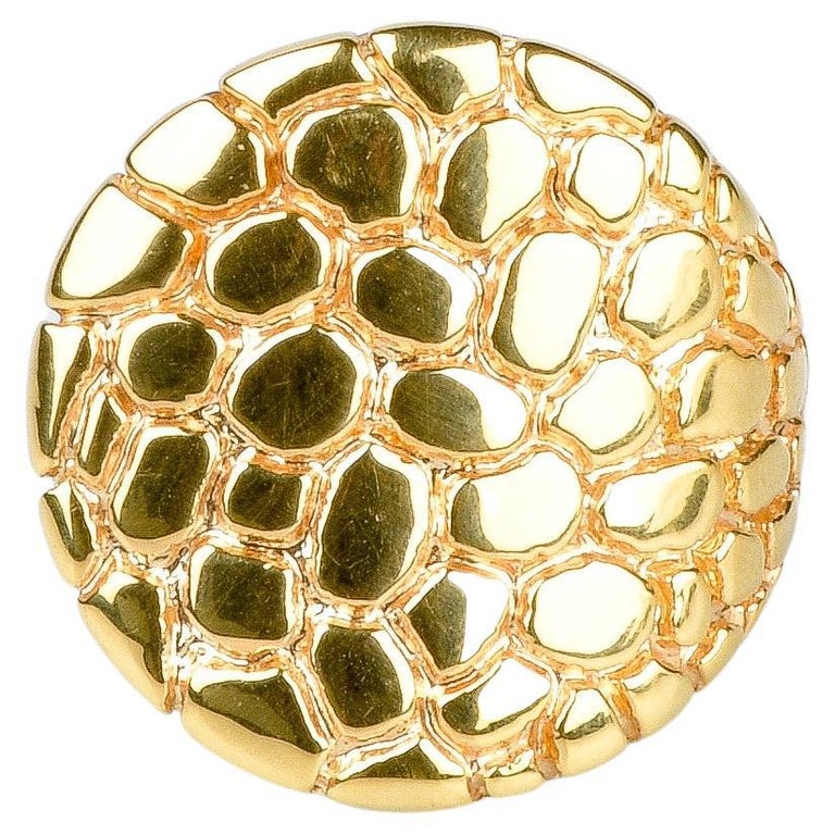 18 carats electroforming in yellow gold ring For Sale at 1stDibs
