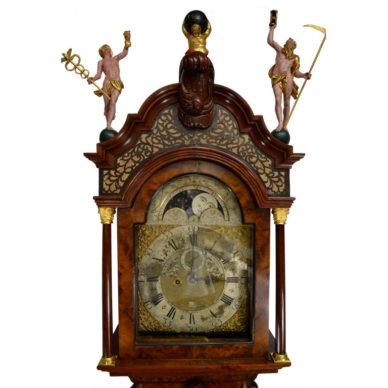 18th Century Dutch 'Utrecht' Longcase or Grandfather Clock by W.V ...