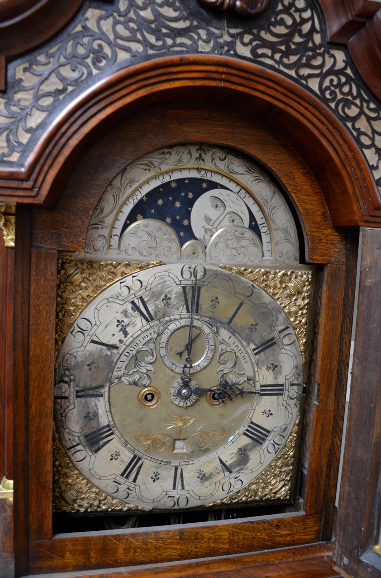 18th Century Dutch 'Utrecht' Longcase or Grandfather Clock by W.V ...