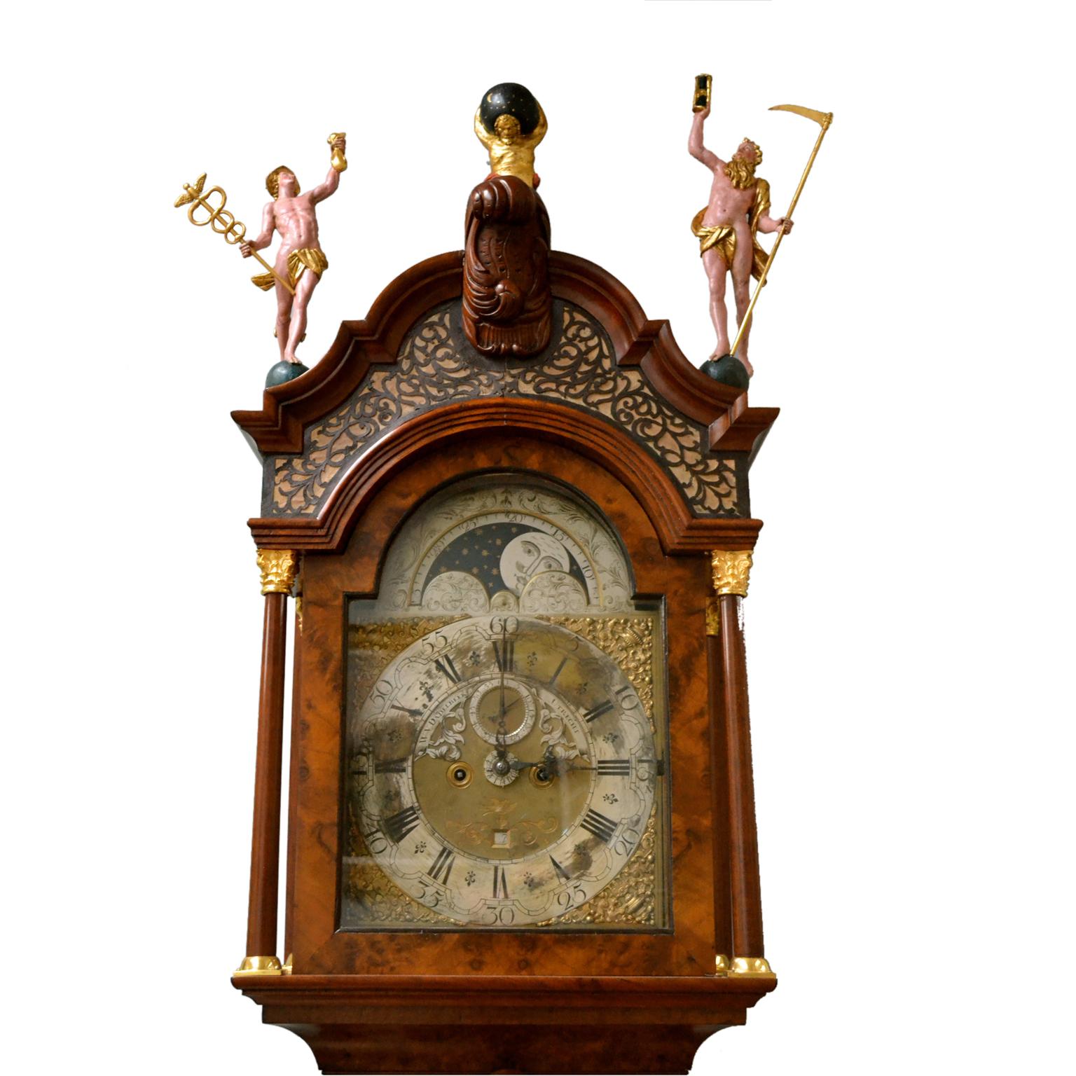 18th Century Dutch 'Utrecht' Longcase or Grandfather Clock by W.V ...