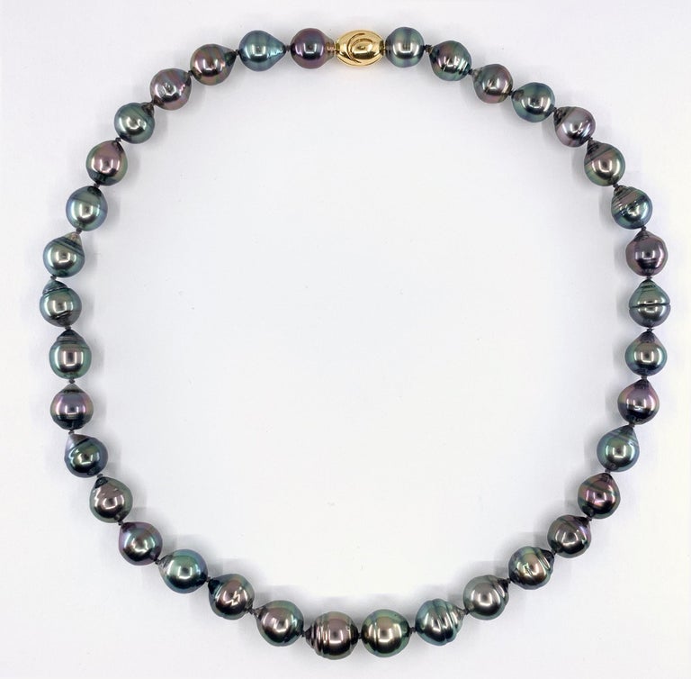 Iridesse Princess Length Multicolored Tahitian Baroque Pearl Necklace ...