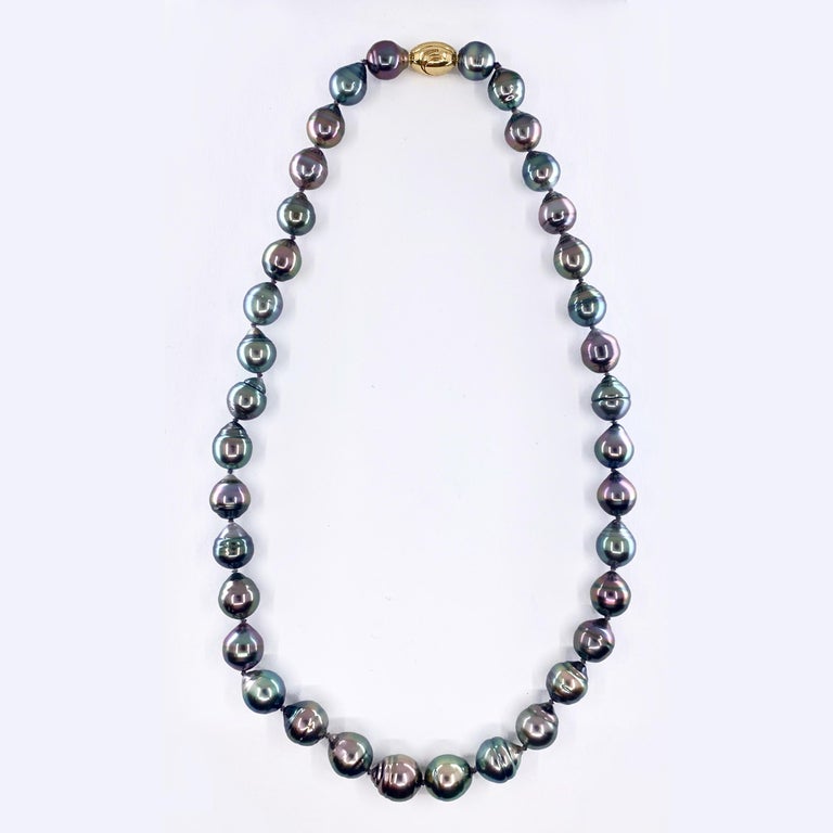Iridesse Princess Length Multicolored Tahitian Baroque Pearl Necklace ...