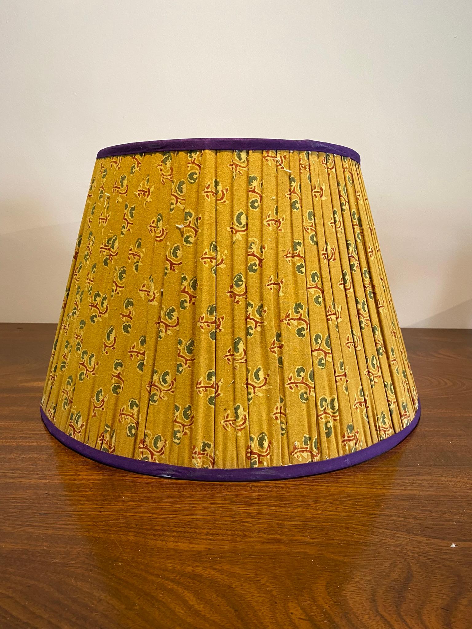 Indian Sari Lampshade with Duplex Fitting For Sale at 1stDibs