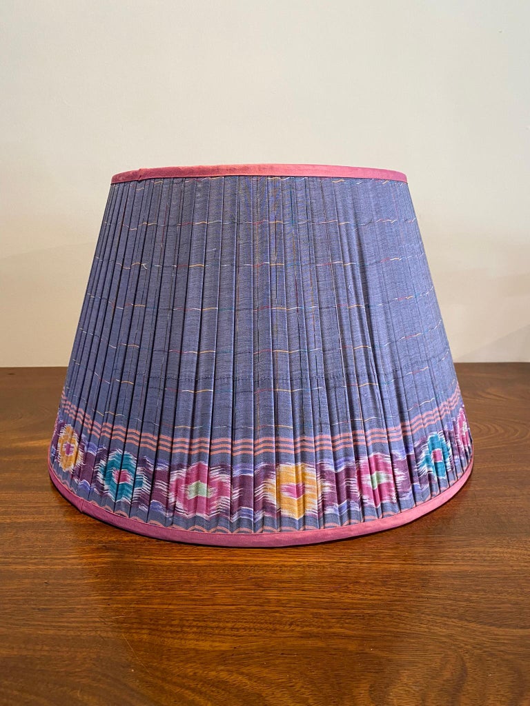 Indian Sari Lampshade with Duplex Fitting For Sale at 1stDibs