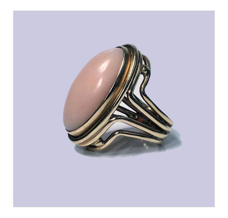 18 Karat Angel Skin Ring, circa 1970 Secrett at 1stDibs