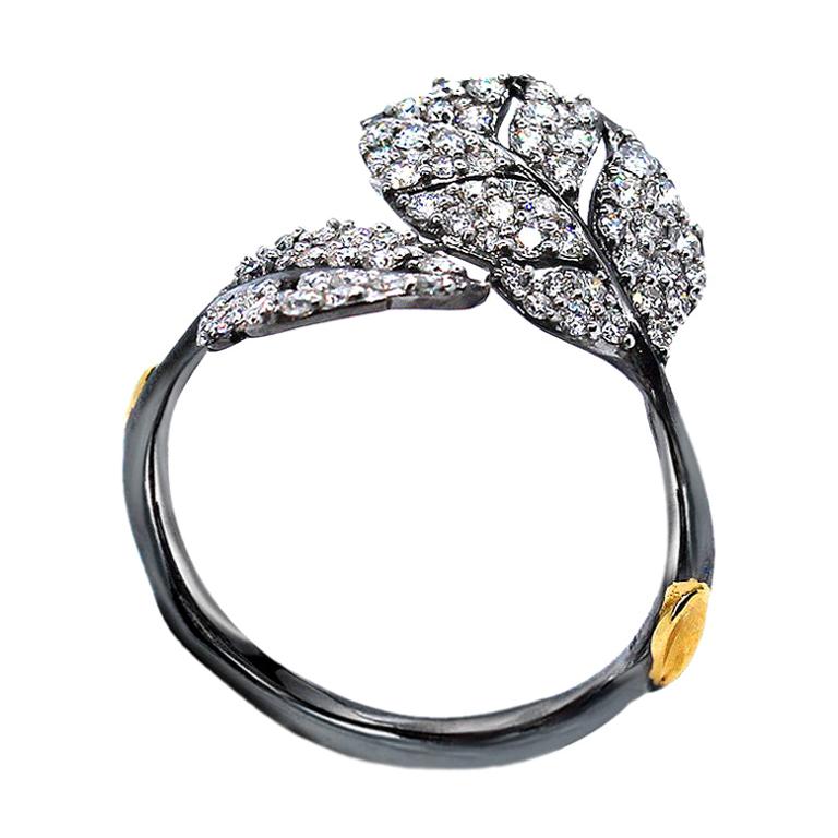 Sybarite Two Leaves Ring For Sale at 1stDibs