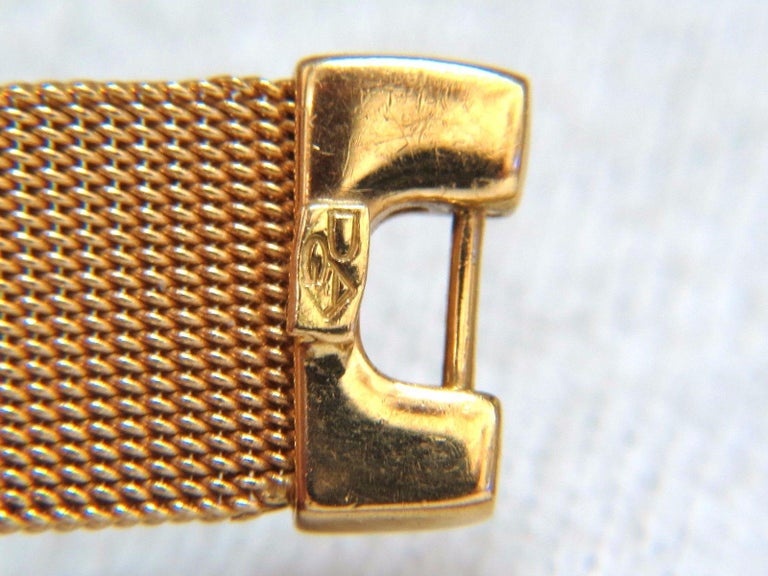 18 Karat DAG Italy Flex Mesh Three Oval Diamonds Necklace For Sale at ...