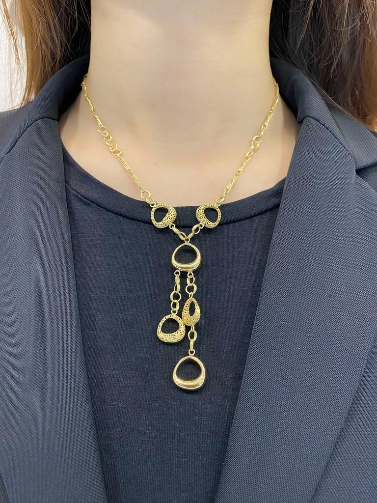 18 Karat Fabulous Gold Necklace For Sale at 1stDibs