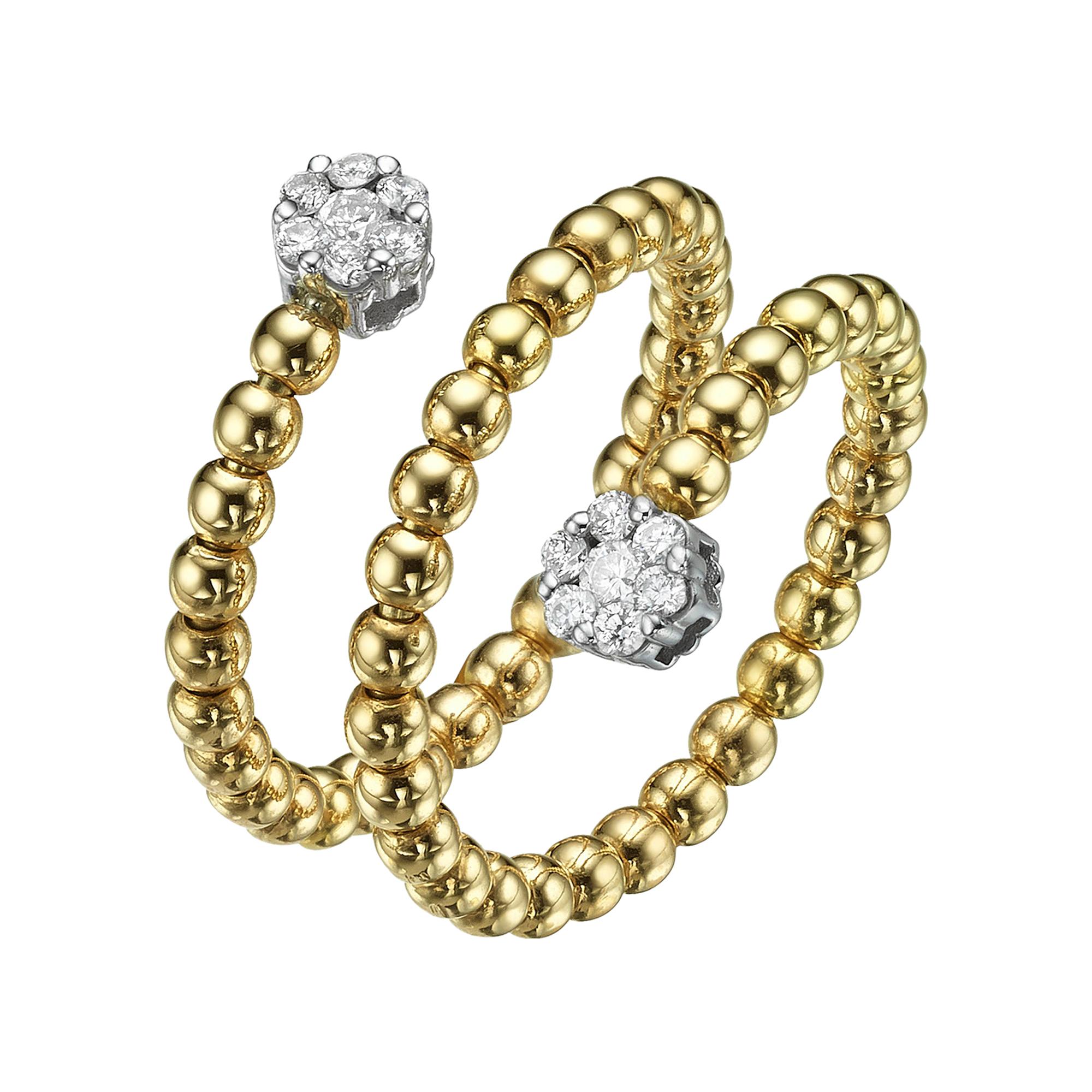 18 Karat Diamond Band Ring Yellow Gold Thin 0.25 Carat For Sale at 1stDibs