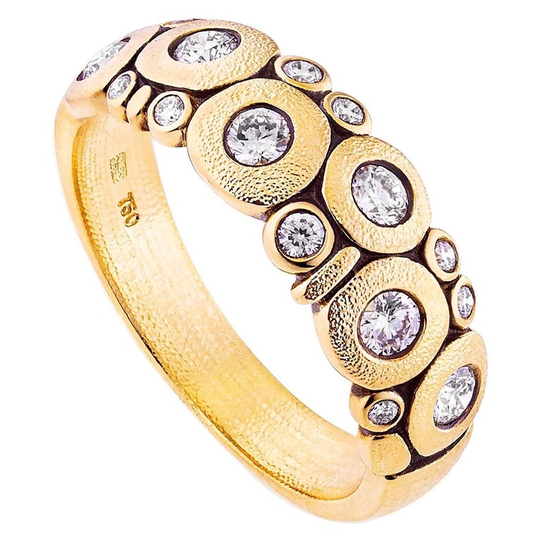 Alex Sepkus Yellow Gold and Diamond “Candy” Ring at 1stDibs | alex ...