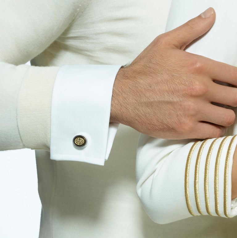 18 Karat Gold and Sterling Silver "My Eternity" Classic Calligraphy ...