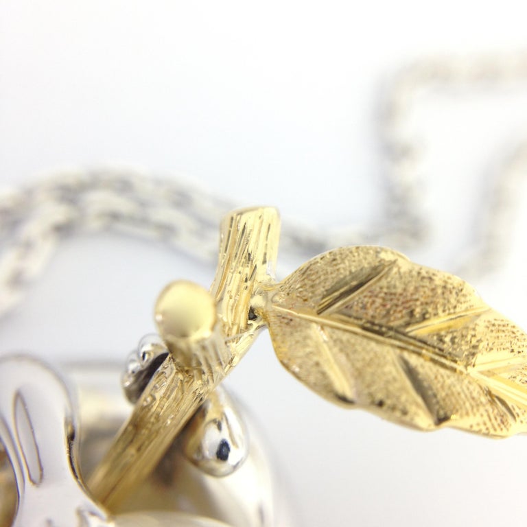 Petronilla 18 Karat Gold Animal Stoat Diamond Australian Pearl Pendant ...