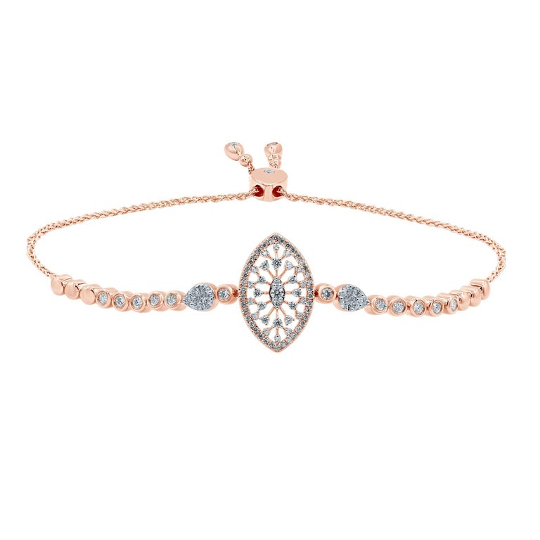 18 Karat Gold Diamond Snowflakes Bracelet For Sale at 1stDibs ...