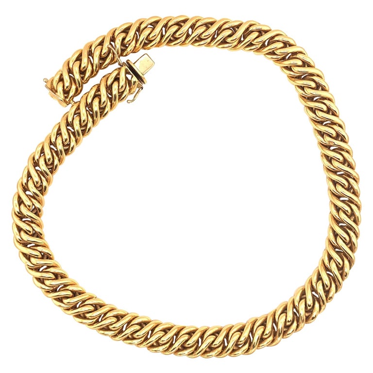 18 Karat Gold Italian Necklace at 1stDibs | italian 18k gold jewelry ...