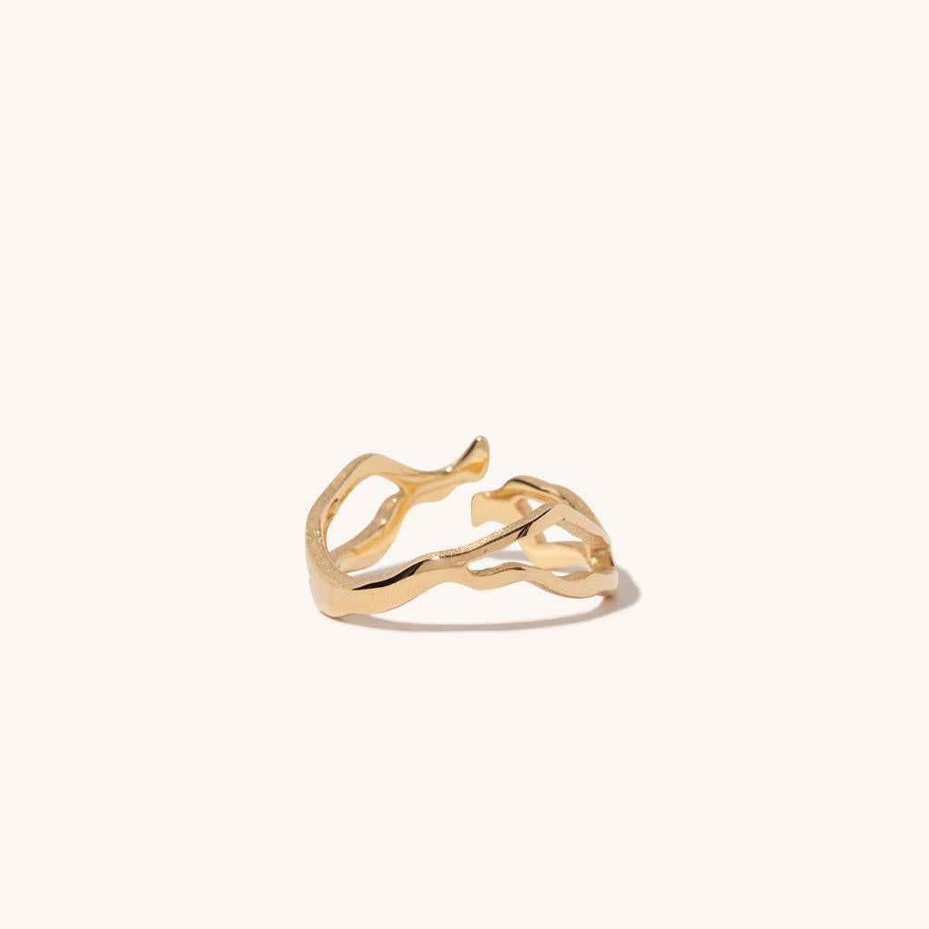 Milamore Fine Jewelry 18 Karat Gold Kintsugi Ring II For Sale at 1stDibs