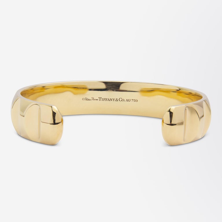 18 Karat Gold, Paloma Picasso For Tiffany and Co 'Groove' Cuff For Sale ...