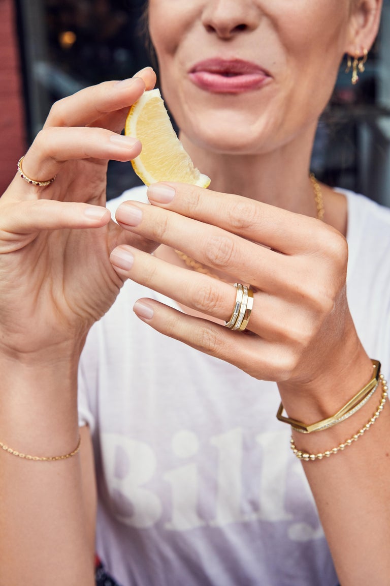 18 Karat Gold Solid Octagon Ring For Sale at 1stDibs | octogon ring