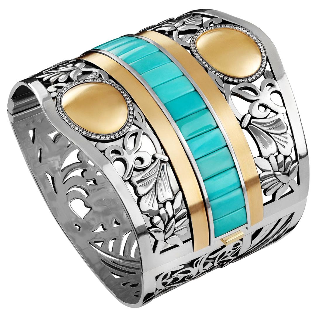 Sterling Silver African Motif Bangle For Sale at 1stDibs | african ...