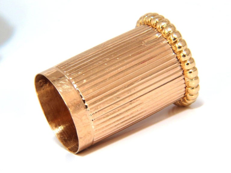 18 Karat Ladies 3D Weave Gold Lipstick Case at 1stDibs