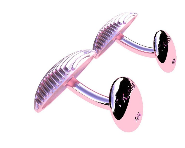 18 Karat Pink Gold Cufflinks For Sale (Free Shipping) at 1stDibs | gold ...
