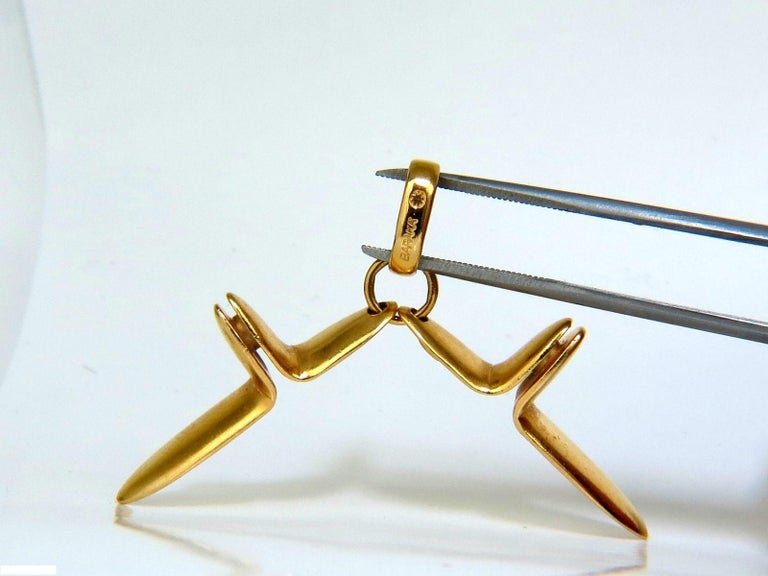 18 Karat Rare Designer "Baraka" Split Cross Pendant at 1stDibs | baraka ...