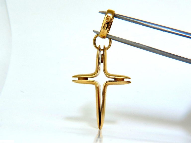 18 Karat Rare Designer "Baraka" Split Cross Pendant at 1stDibs | baraka ...