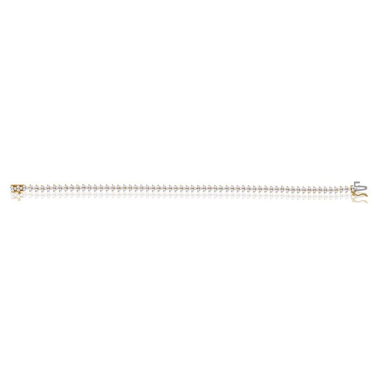18 Karat Reverie Yellow Gold Bracelet Bangle With Vs Gh Diamonds For
