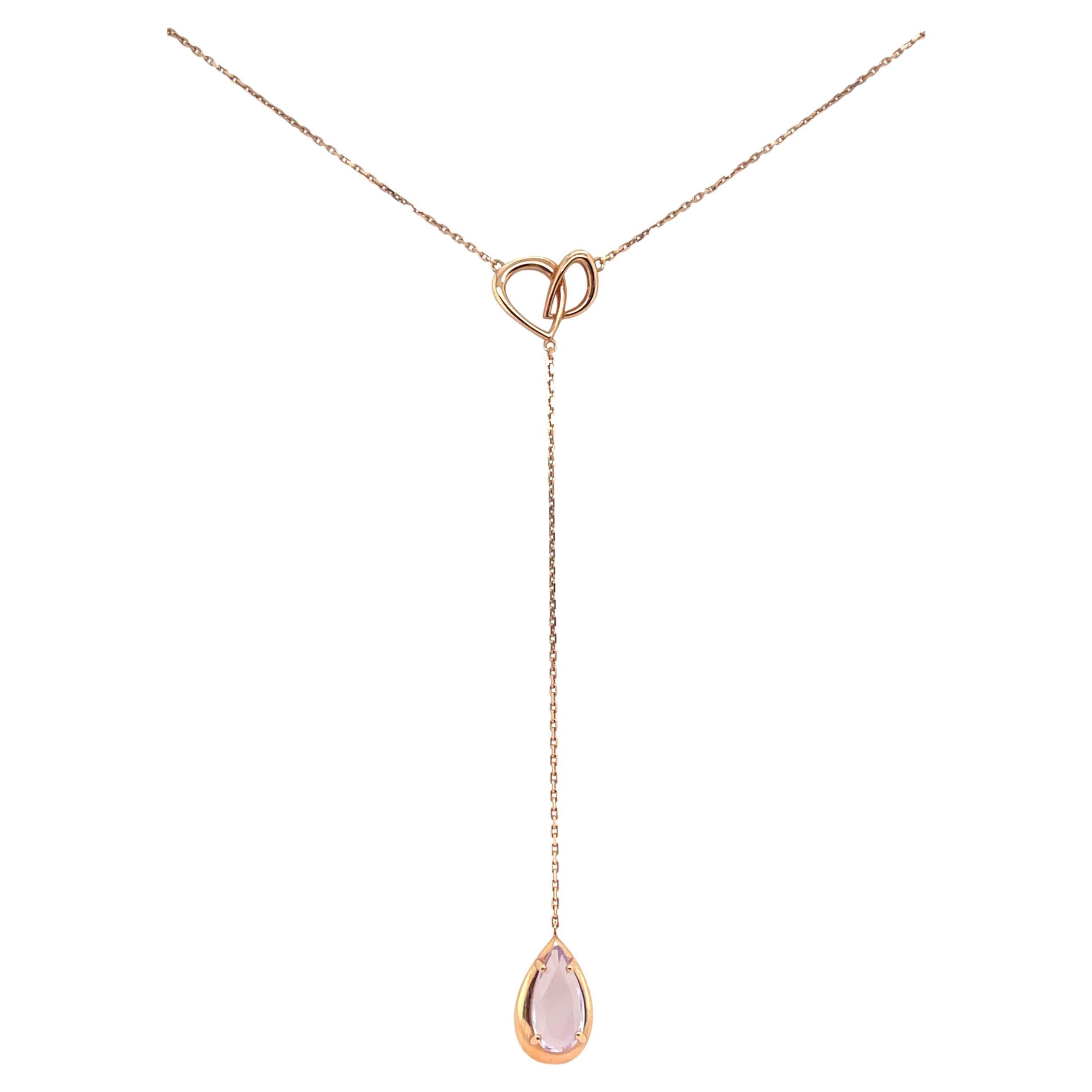 18 Karat Yellow Gold Brazilian Aquarela Gemstone Pendant Necklace For ...