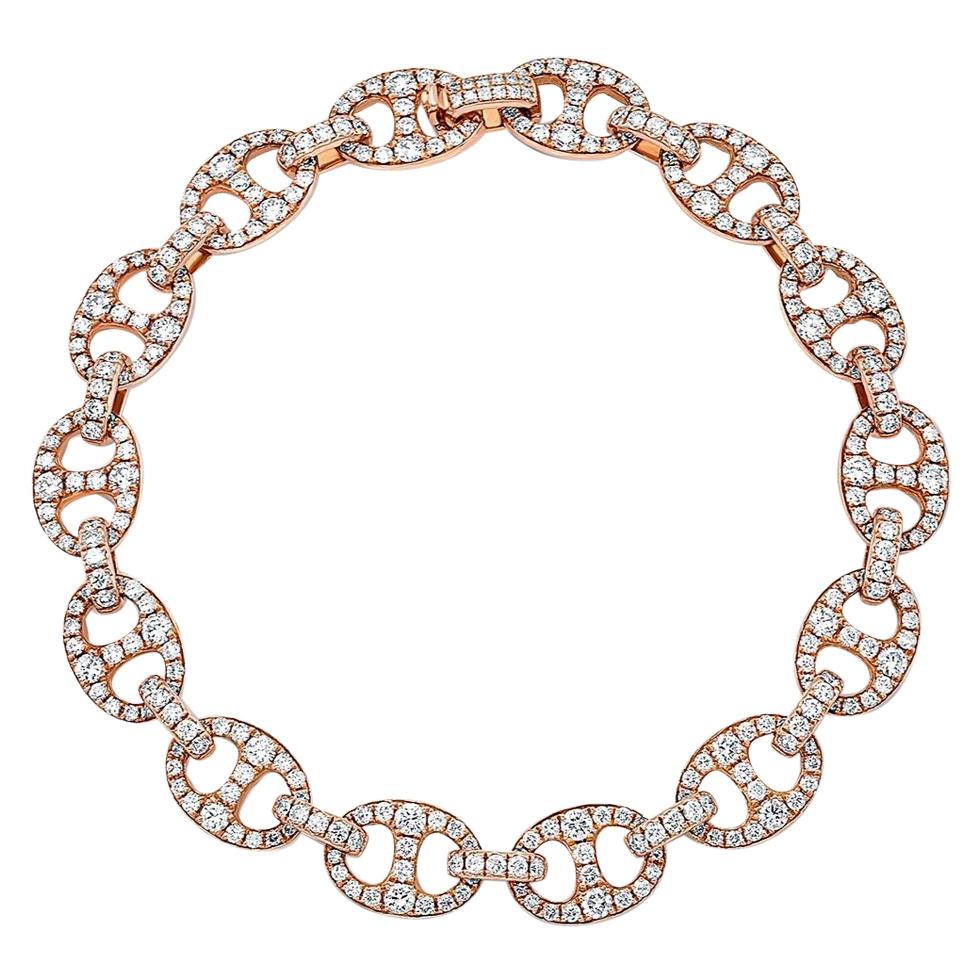 Pomellato 18 Karat Rose Gold "Tango" Bracelet with Diamonds at 1stDibs ...