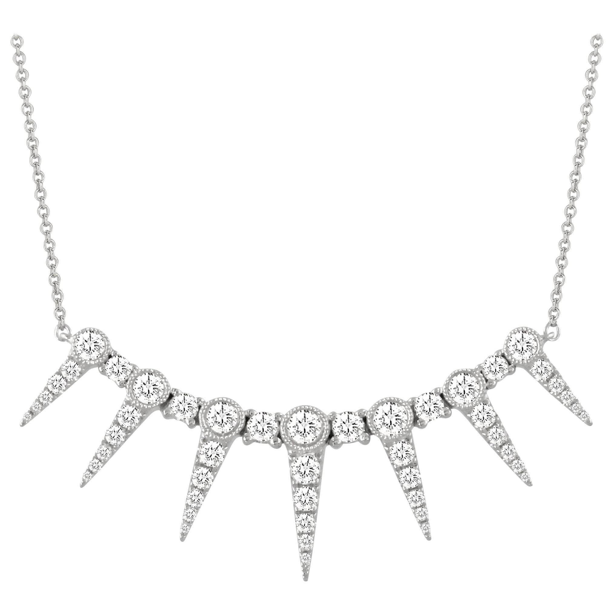 Meira T Diamond Pave Dagger Necklace at 1stDibs | meira t dagger ...