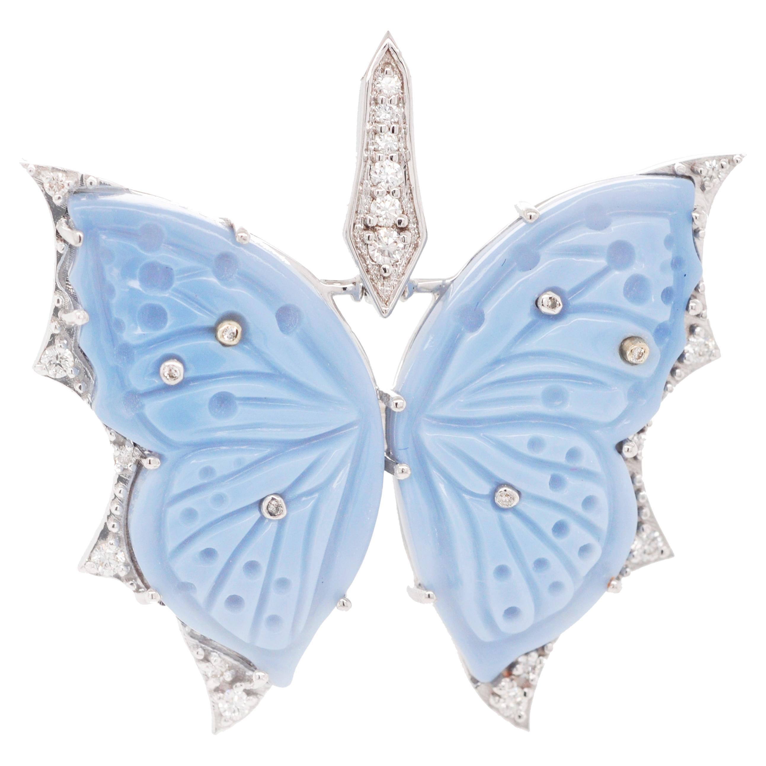 18 Karat Shakudo Shibuichi Inlay Gloss Swallowtail Large Butterfly ...