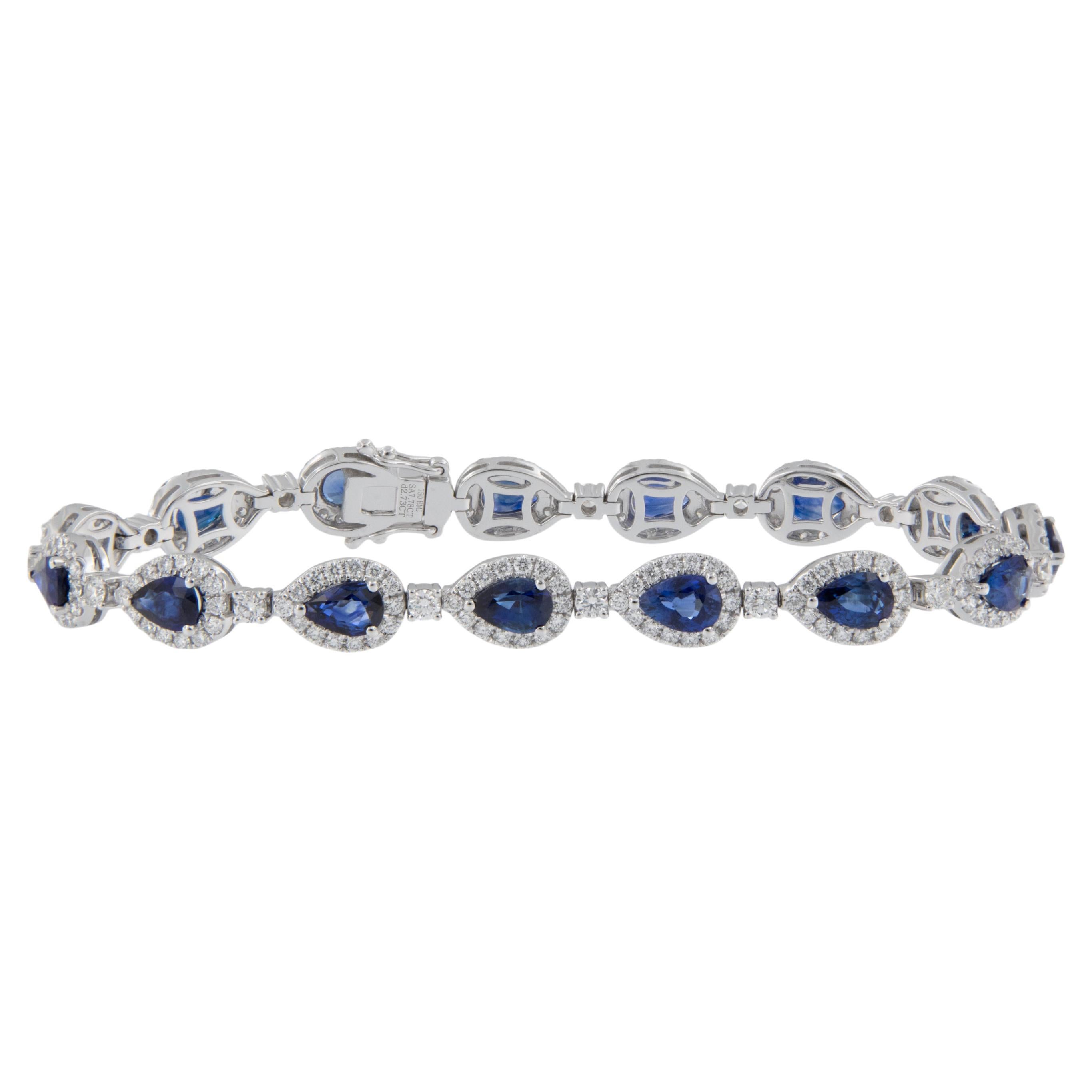Sapphire Diamond Convertible Bracelet at 1stDibs