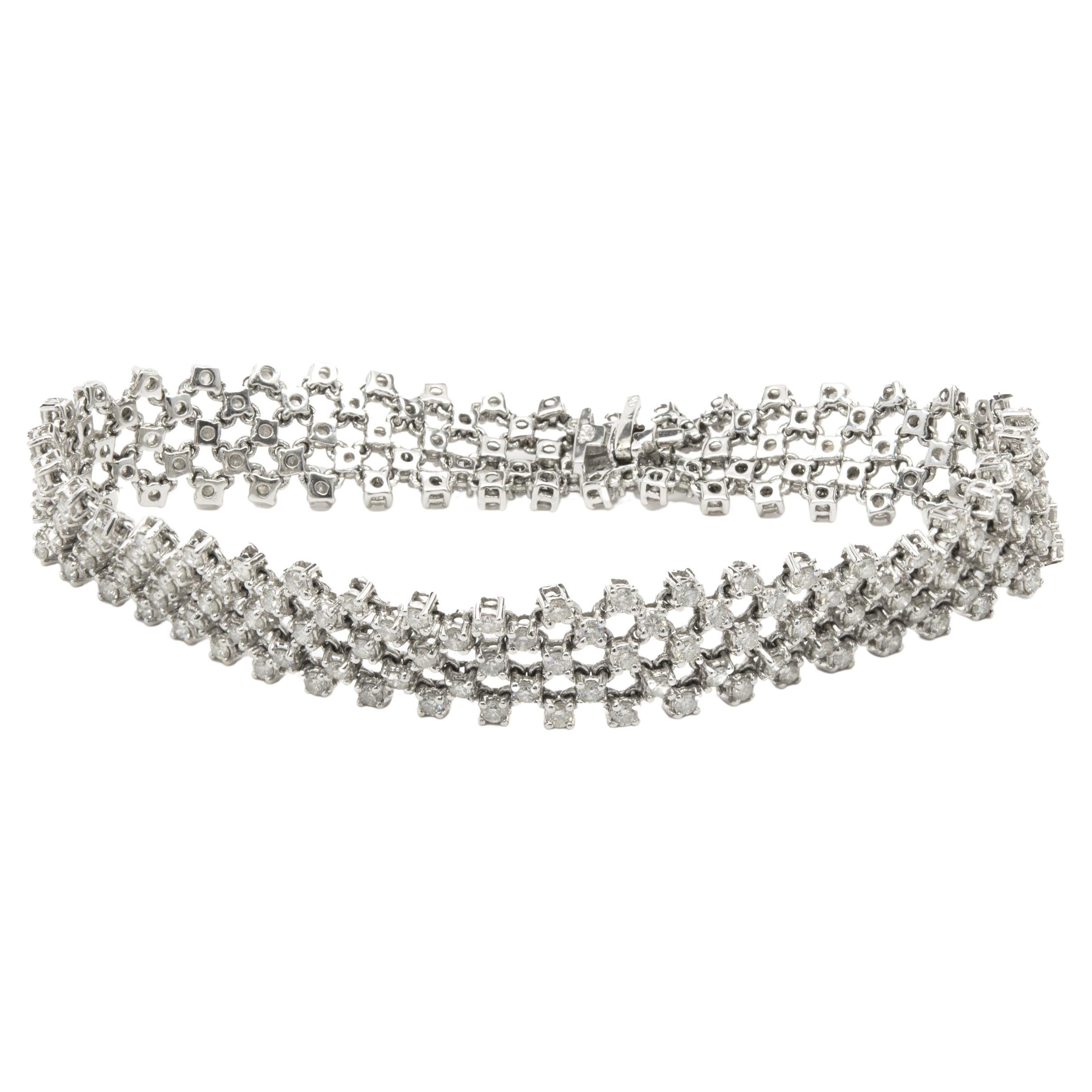 Roberto Coin Appassionata Diamond Five-Row Gold Bracelet at 1stDibs