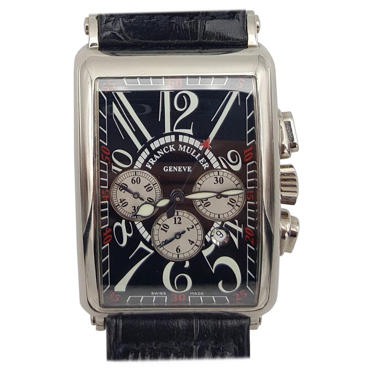 18kt White Gold Franck Muller Watch Long Island 1200 CC AT Chronograph ...
