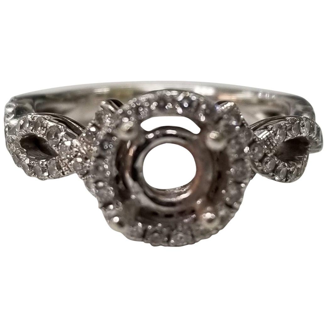 Double Halo Diamond Engagement Ring with Split Shank and Oval Center ...