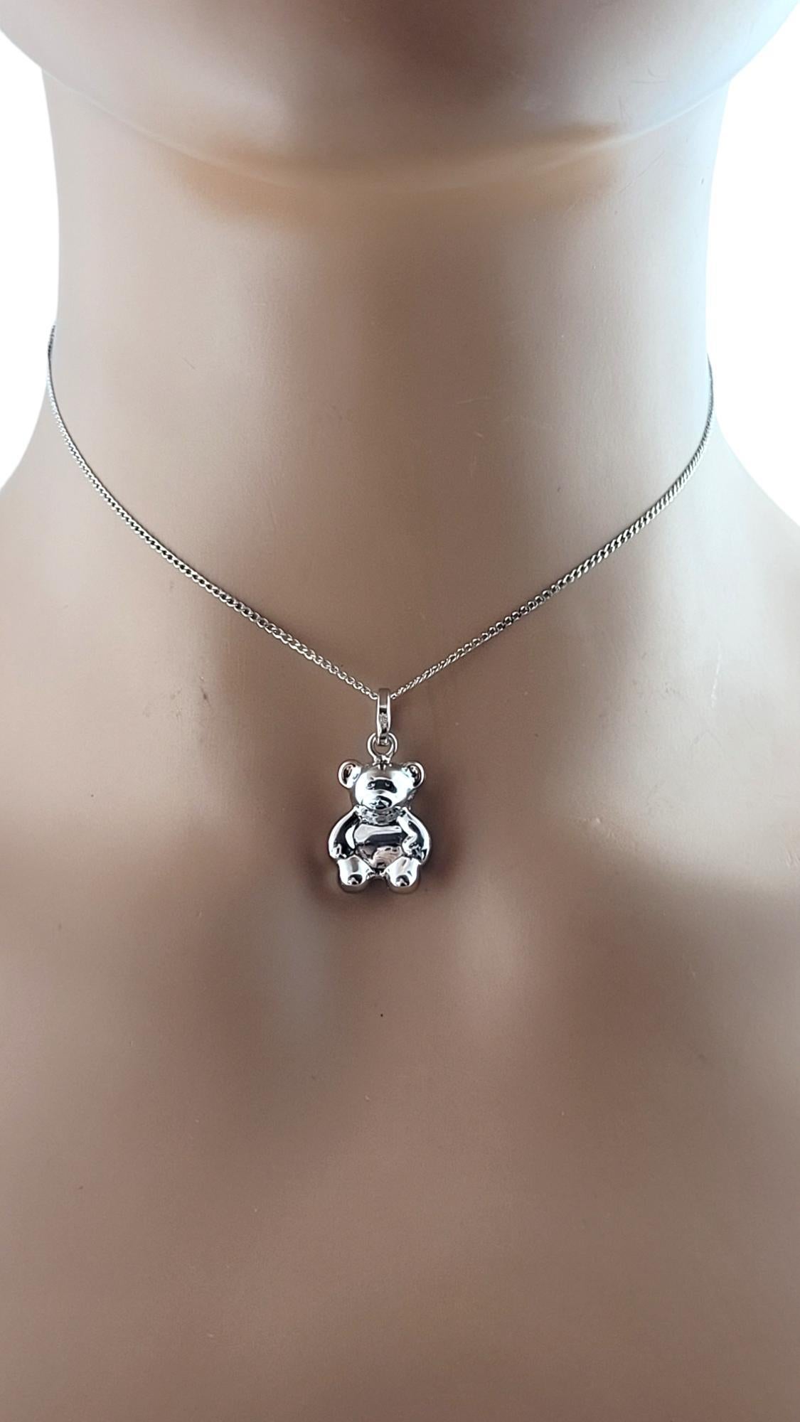 18 Karat White Gold Teddy Bear Charm #18216 For Sale at 1stDibs