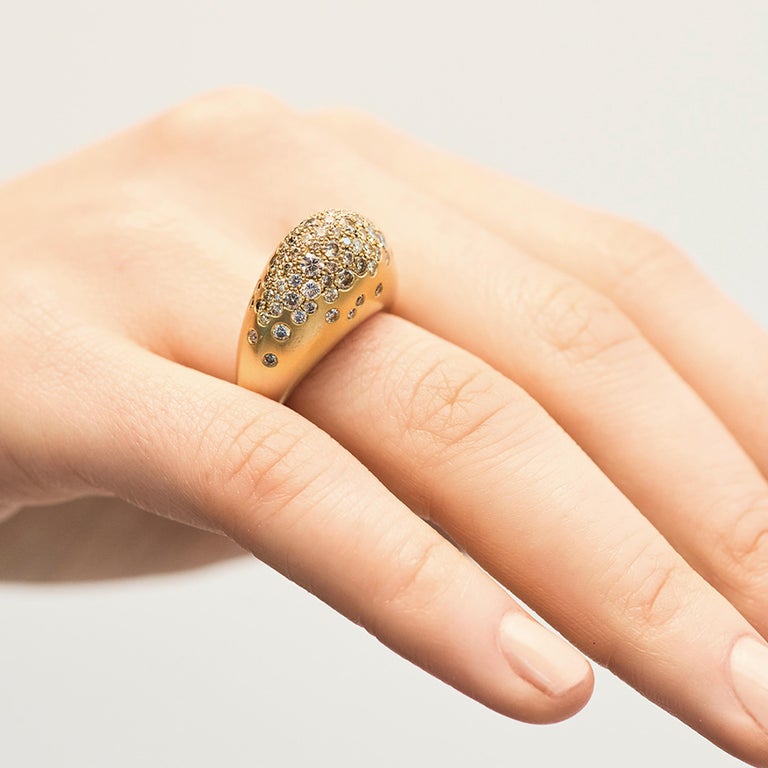 Nada Ghazal’s One-of-a-kind Handmade 18 Karat Yellow Gold Diamond Fuse ...