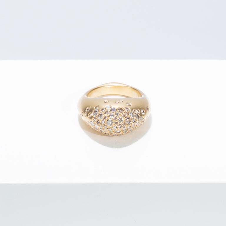 Nada Ghazal’s One-of-a-kind Handmade 18 Karat Yellow Gold Diamond Fuse ...