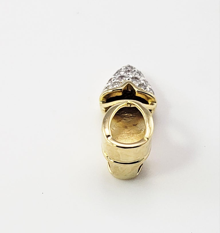 18 Karat Yellow Gold and Diamond High Heel Charm For Sale at 1stDibs
