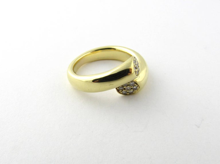 18 Karat Yellow Gold and Diamond Ring at 1stDibs