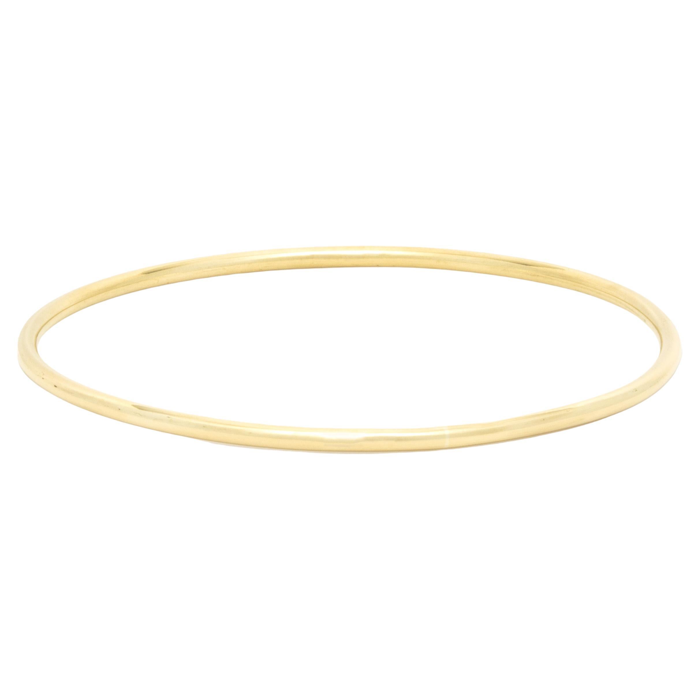 Chiseled Bangle Yellow 18 Karat Gold at 1stDibs