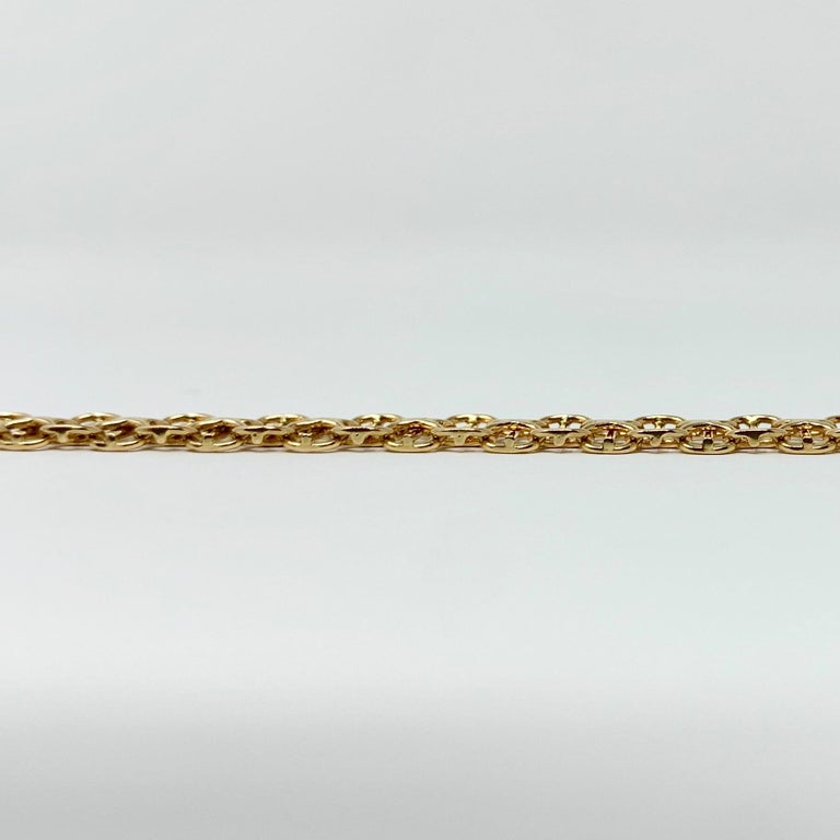 18 Karat Yellow Gold Bismark Link Chain Bracelet For Sale at 1stDibs